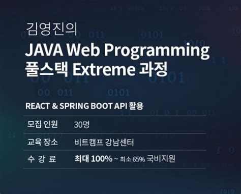 비트캠프 Java Web Programming Fullstack Extreme 과정 요즘것들