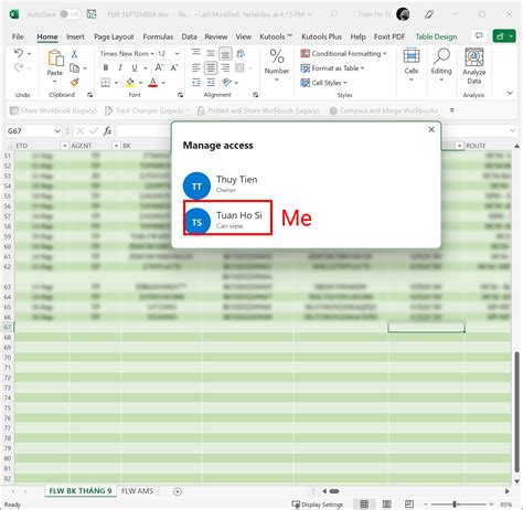 excel workbook not updating new data with shared people office 365