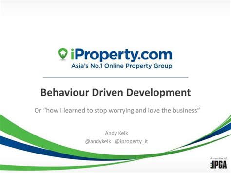 Behaviour Driven Development Pptx