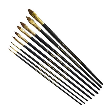 Кисти для масла и акрила REMBRANDT 245 колонок овальные (кошачий язык ...