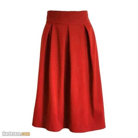 جدیدترین مدل های دامن زنانه و دخترانه قرمز رنگ سال 2023