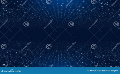 Data Center Binary Code Running Big Data For Business Dark Blue