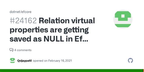 Relation Virtual Properties Are Getting Saved As Null In Ef Core V
