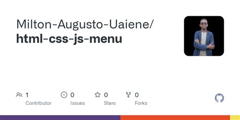 Github Milton Augusto Uaienehtml Css Js Menu