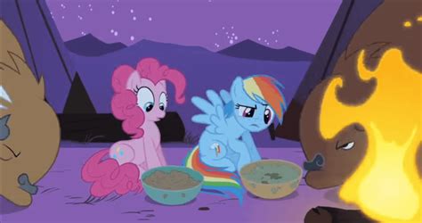 In S1e21 Over A Barrel Pinkie And Dash Reunite With Spike And Learn