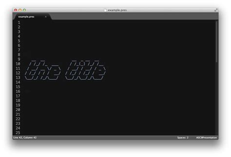 Ascii Presentation Packages Package Control
