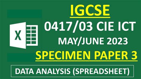 Igcse Ict Specimen Paper 2023 Paper 2 Image To U