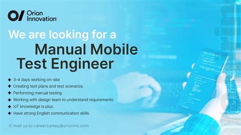 Orion Innovation Turkey On Linkedin Manualmobile Textengineer Software Developer