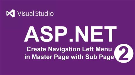 Create Navigation Left Menu Of Master Page In ASP NET VB 02 YouTube