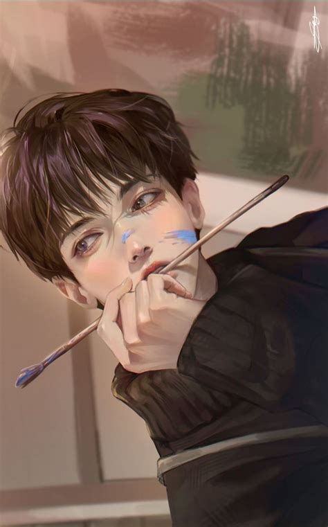 건망 Km On Twitter 남자 얼굴 그리기 초상화 남자 그림