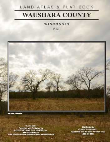 Wisconsin Waushara County Plat Map And Gis Rockford Map Publishers