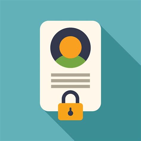 Premium Vector Personal Data Protection Padlock Securing User Profile Information