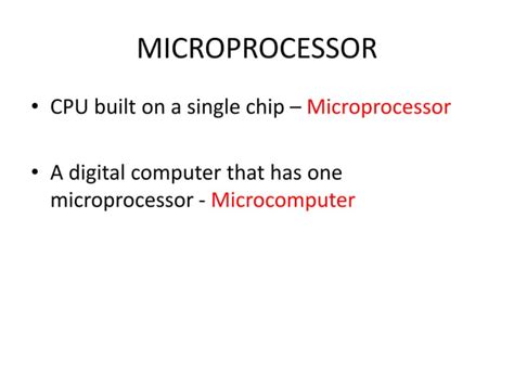 Microprocessor And Architecture Ppt