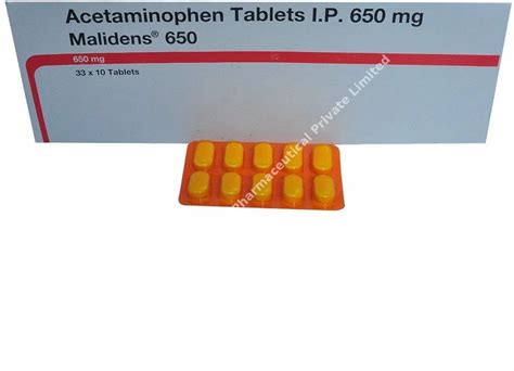 650 Mg Malidens Acetaminophen Tablets At Best Price In Ambala