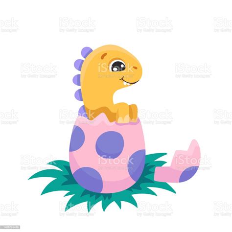 귀여운 작은 공룡 벡터 일러스트 레이 션 어린이 디자인을위한 만화 스타일 인사말 생일 카드 보육 포스터 고대의에 대한 스톡 벡터 아트 및 기타 이미지 Istock