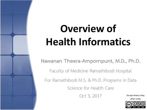 introduction to health informatics and health information technology