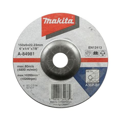 Карбофлексен диск за шлайфане на неръждаема стомана Makita ф150х22 23х6 Mm Цена