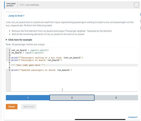 Solved Challenge Activity 7 3 1 List Methods Lists Not On Board And 1 Answer