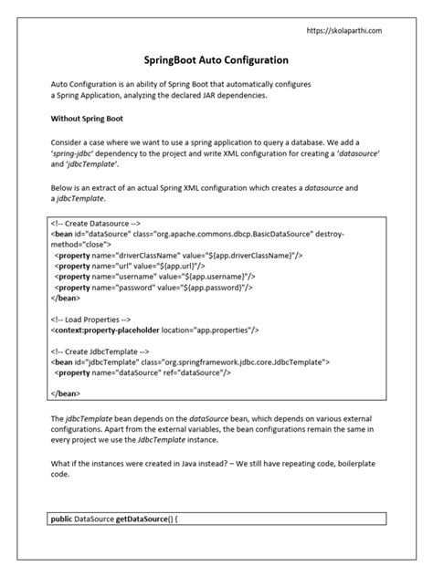 Springboot Autoconfiguration Pdf Computer Science Software