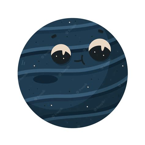 Premium Vector Hand Drawn Vector Cute Cartoon Illustration Planet