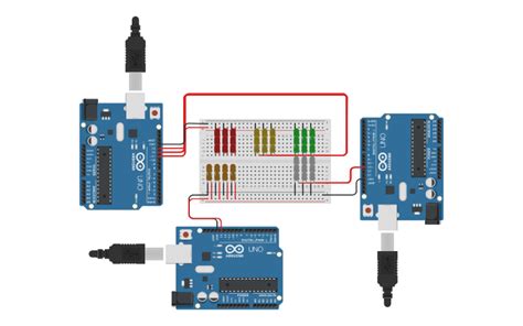 Circuit Design Traffic Light Activity Tinkercad
