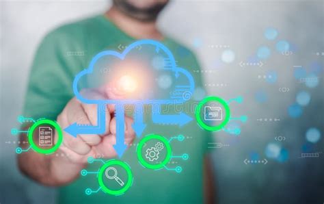 hand towards cloud virtual data center organization efficiently