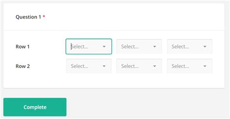 Matrix Dropdown Column Headers Appear Regardless Of The Disabled