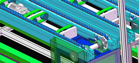 Industrial 3d Model Double Speed Chain Assembly Line Machine World