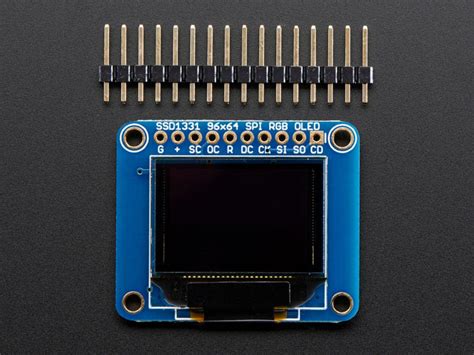 Oled Breakout Board 16 Bit Color 0 96 W Microsd Holder The Pi Hut