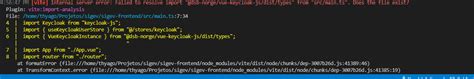 Vite Internal Server Error Failed To Resolve Import Dsb Norgevue Keycloak Jsdisttypes