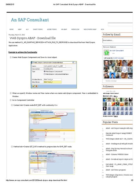 An Sap Consultant Web Dynpro Abap Download File Pdf Metadata