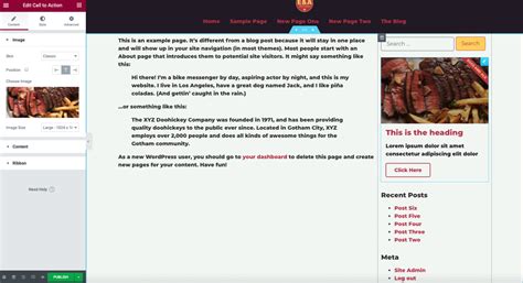 Create A Sidebar Template Elementor