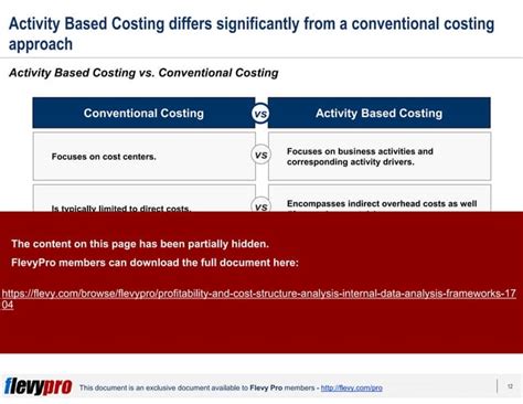 Profitability And Cost Structure Analysis Internal Data Analysis