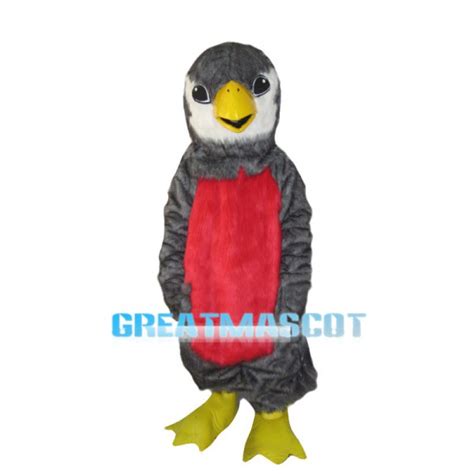 American Robin Bird Long Fur Mascot Adult Costume