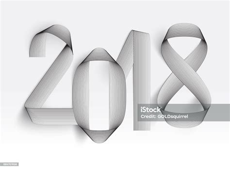 3d 줄지어 검은 번호 2018 현실적인 그림자새 해 카드 서식 파일 0에 대한 스톡 벡터 아트 및 기타 이미지 0 0명