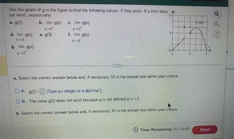 Solved Use The Graph Of G In The Figure To Find The Chegg Com