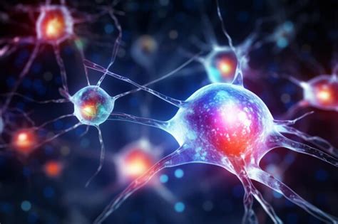 Premium Ai Image Neuron Cells Neural Network Under Microscope Neuro