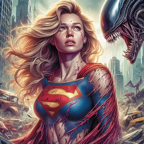 Supergirl Vs Xenomorph 04 By Guardianannabelle On Deviantart