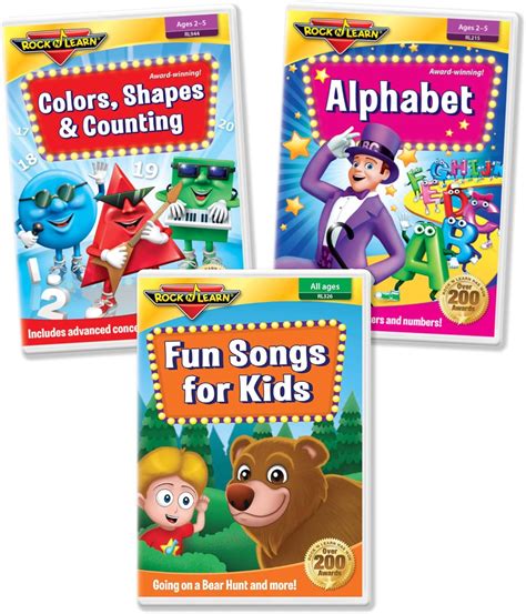 Preschool Learning 3 Dvd Collection By Rock N Learn Uk Dvd