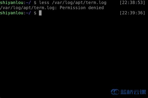 Linux 日志系统 蓝桥云课