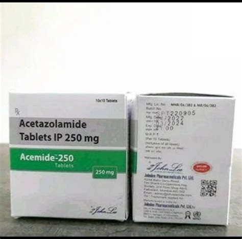 250mg Acetazolamide Tablets At ₹ 187 Box Acetazolamide Tablet In Nagpur Id 2851774585112