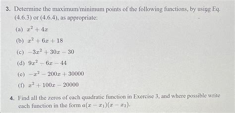 solved determine the maximum minimum points of the following
