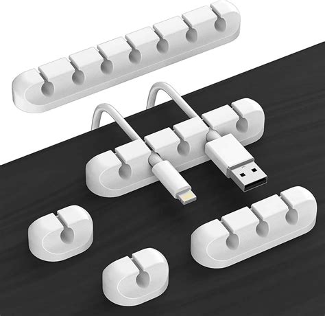 케이블 정리용 실리콘 Usb 케이블 와인더 마우스 헤드폰 와이어 정리용 데스크탑 깔끔한 관리 클립 케이블 홀더