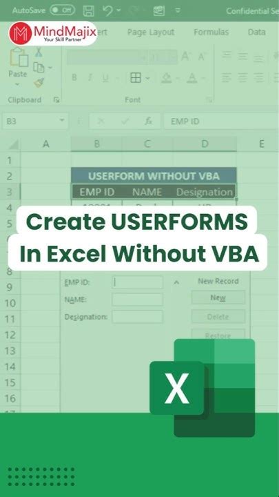 How To Create Userforms In Excel Without Vba Excel Trick 🤯 Exceltips