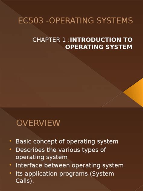 Chap 1 Os Pdf Kernel Operating System Operating System