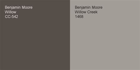 Benjamin Moore Willow Vs Benjamin Moore Willow Creek Comparison