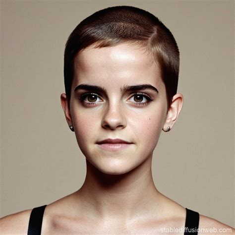 Emma Watson With A Buzz Cut Prompts Stable Diffusion Online