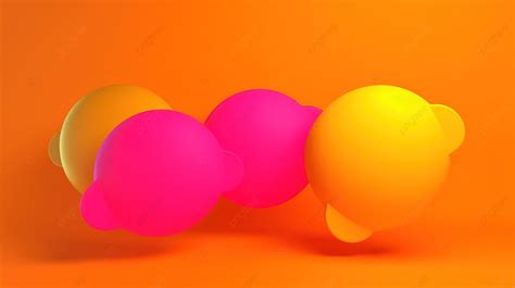 지브러시 스타일로 오렌지 배경에 고립 된 3d 여러 가지 빛깔의 연설 거품 고화질 사진 사진 배경 일러스트 및 사진 무료 다운로드 Pngtree