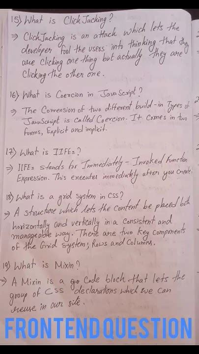 Frontend Question Frontendcourse Frontend Job Interviewquestionsshortsfeed Viralshort