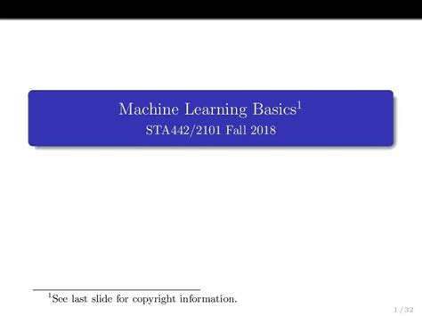 Pdf Machine Learning Basics1 €¦ · Properties Of That Distribution While